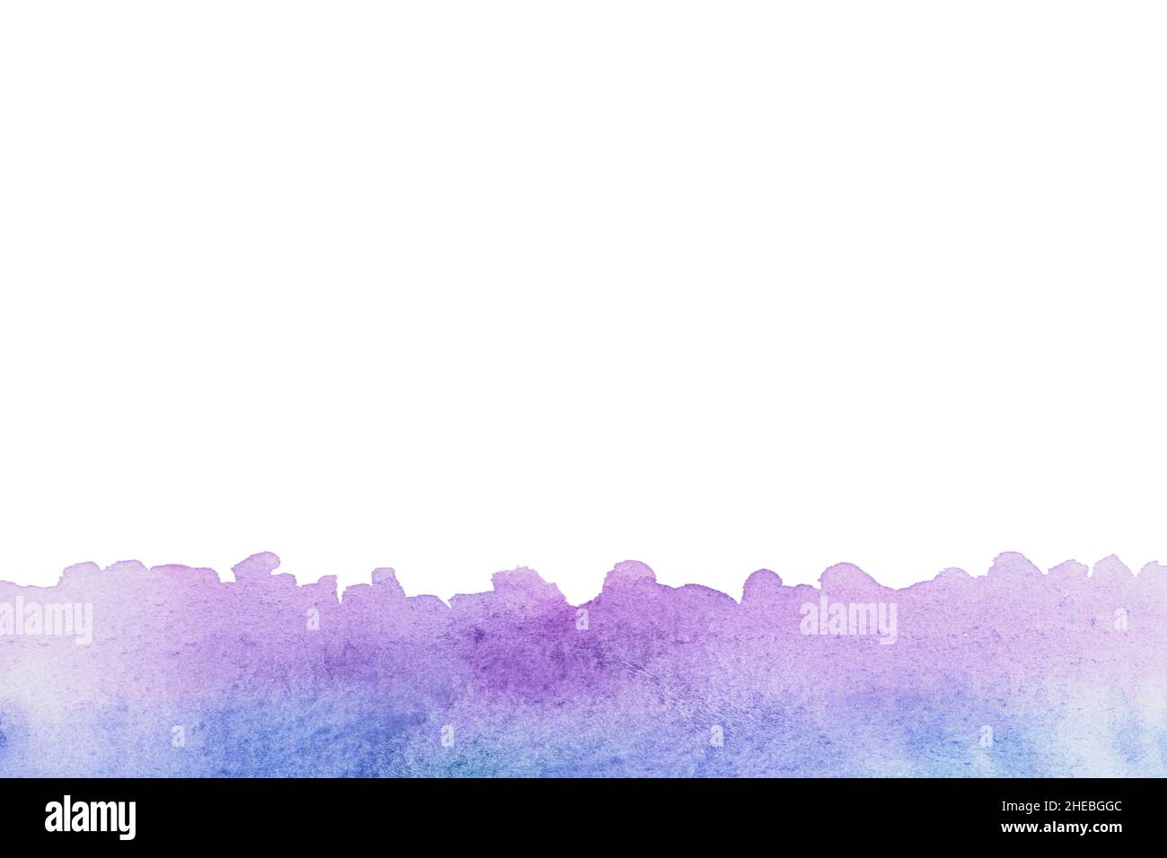 Border of Abstract violet blue watercolor paper textured illustration ...