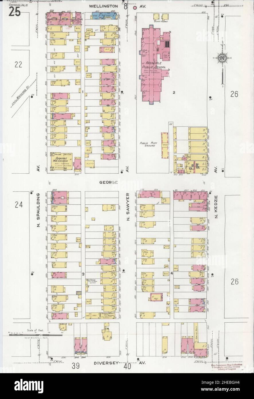 Chicago map fire hi-res stock photography and images - Alamy