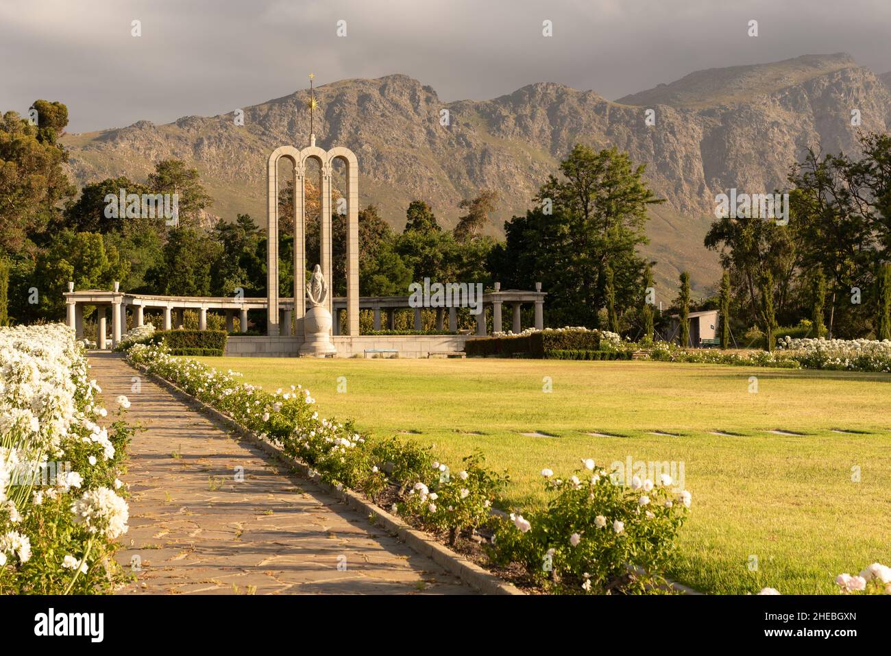 Huguenot Monument, inaugurated in 1948, in Franschhoek, Western Cape ...