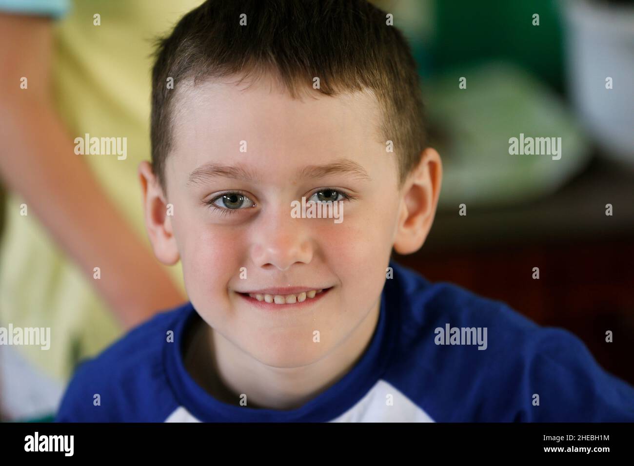 Portrait of a preschooler boy in kindergarten Stock Photo - Alamy