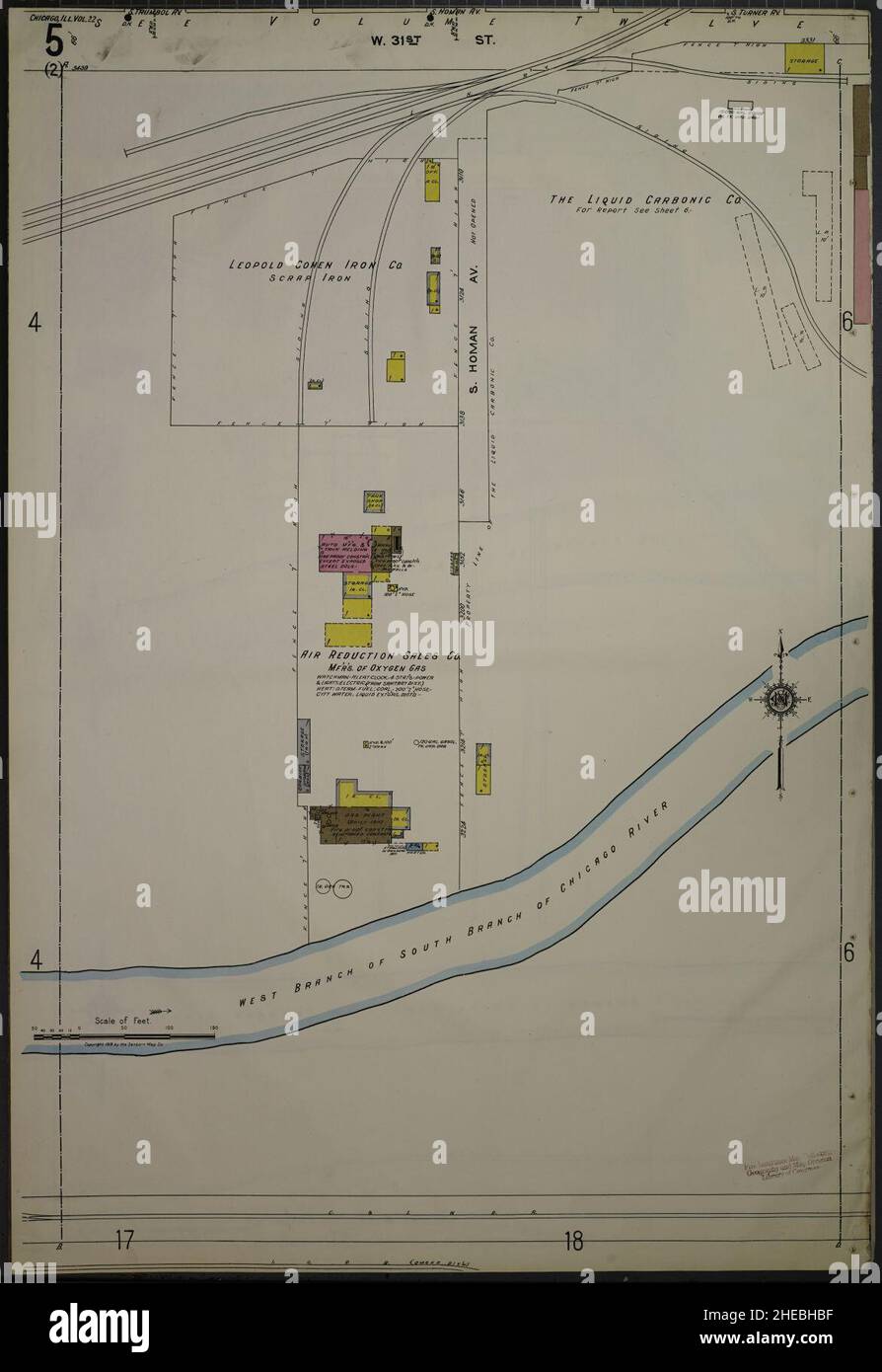 Chicago map fire hi-res stock photography and images - Alamy