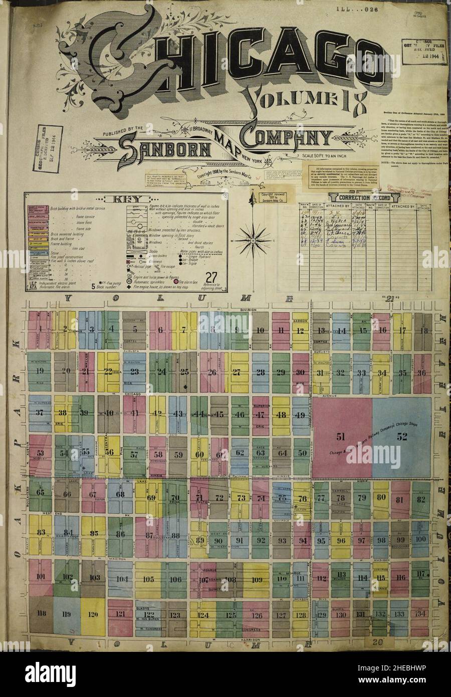 Chicago map fire hi-res stock photography and images - Alamy