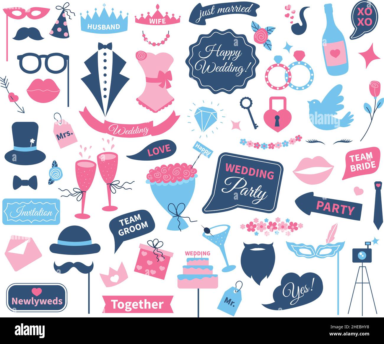 Photo booth props speech bubble Cut Out Stock Images & Pictures - Alamy