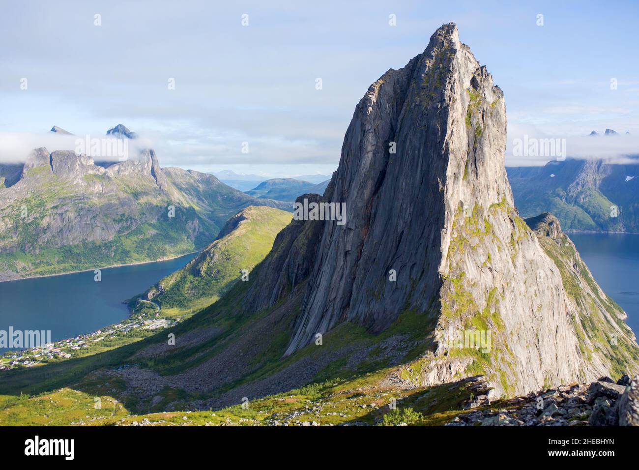 Segla mountain on Senja island, North Norway. Amazing beautiful ...