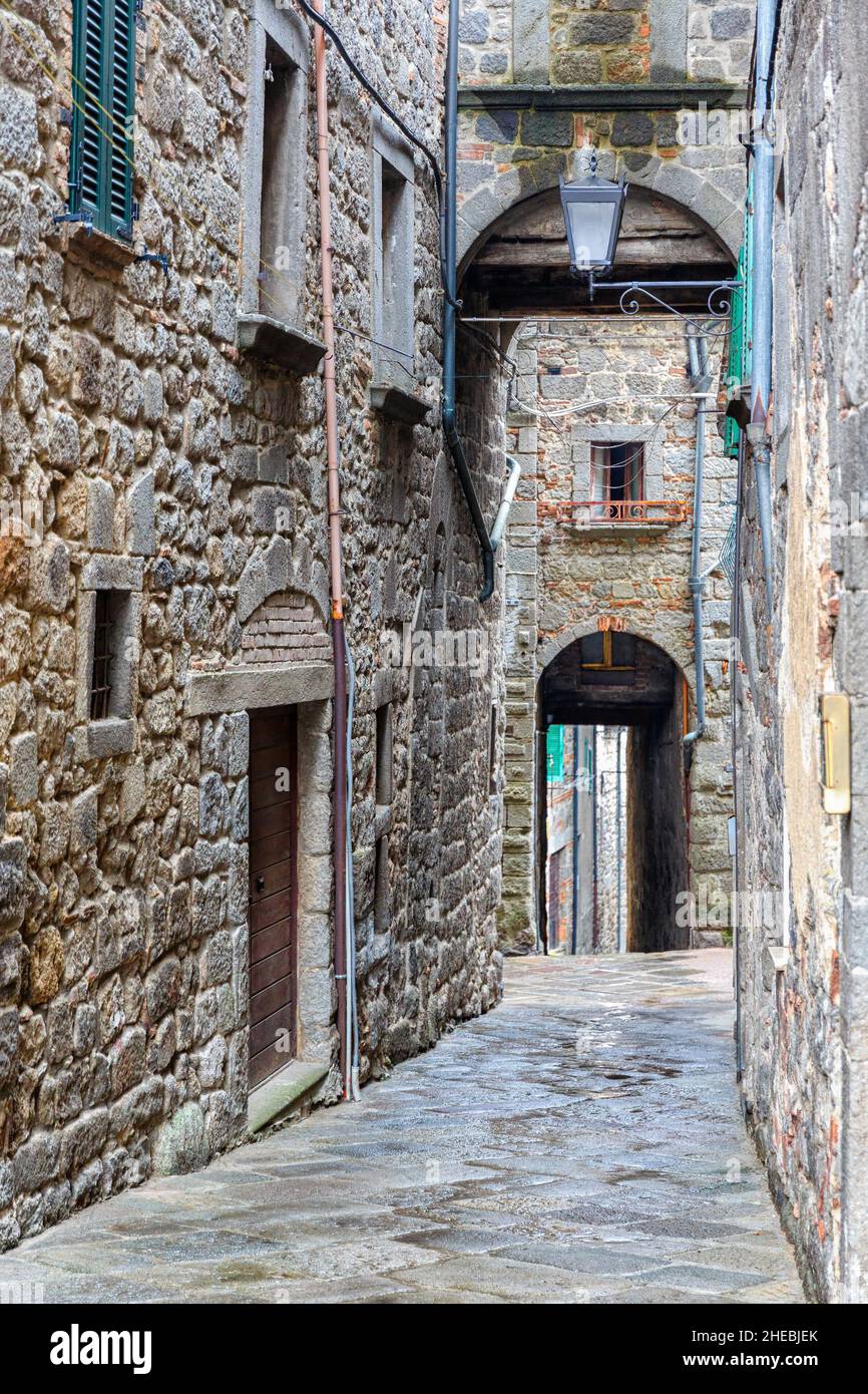 Backstreet with a alley Stock Photo - Alamy