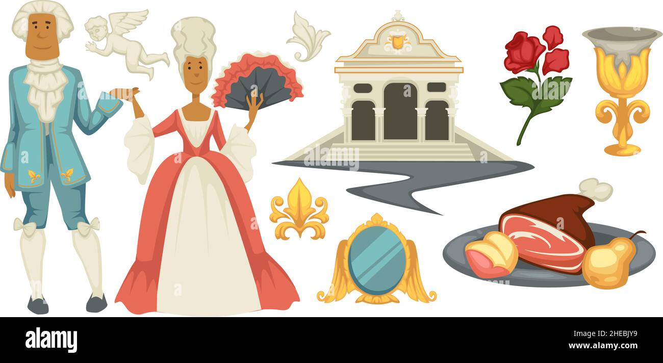 Baroque or renaissance culture and life vector Stock Vector Image & Art ...