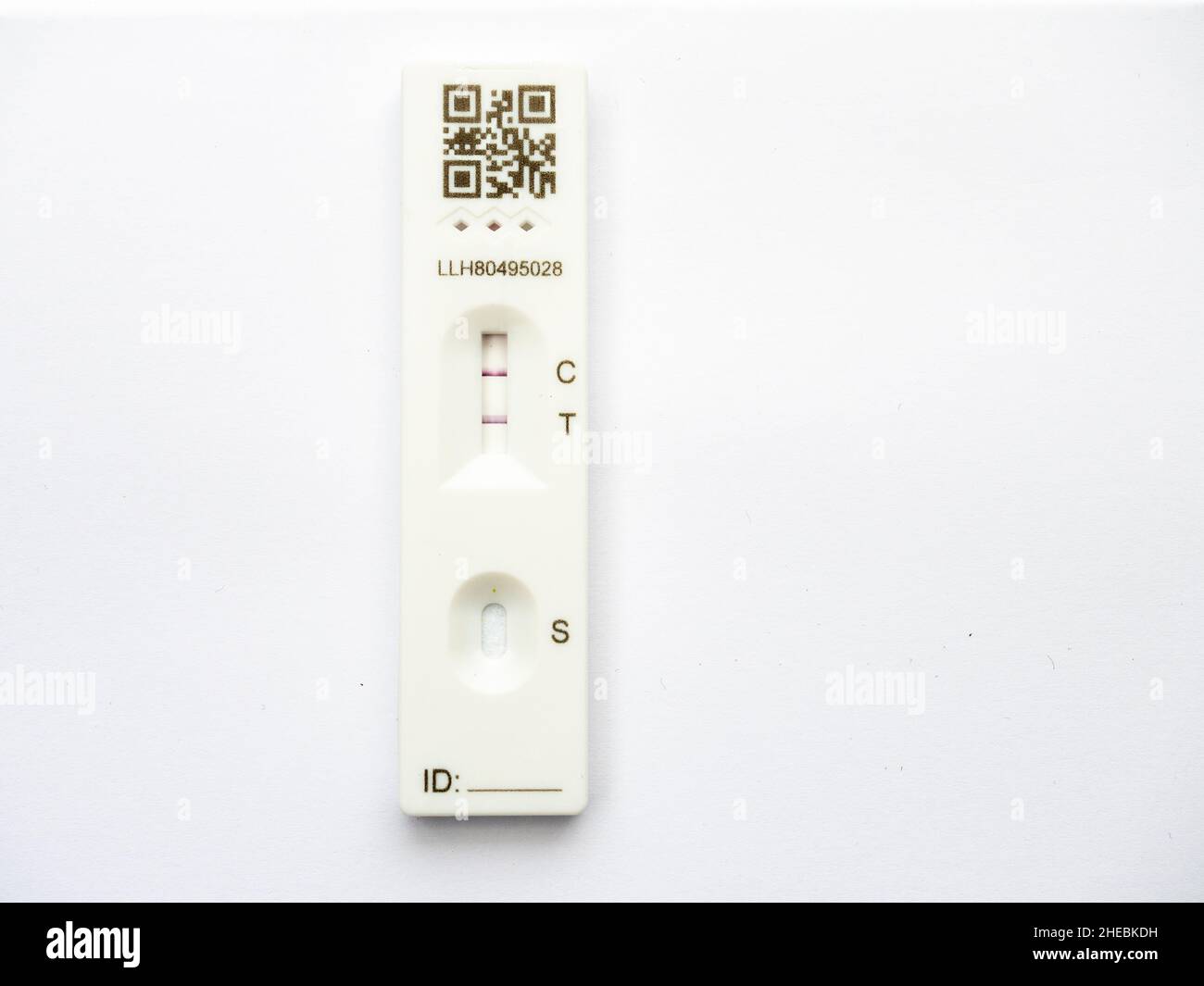 Rapid antigen Covid-19 test reporting positive result Stock Photo - Alamy