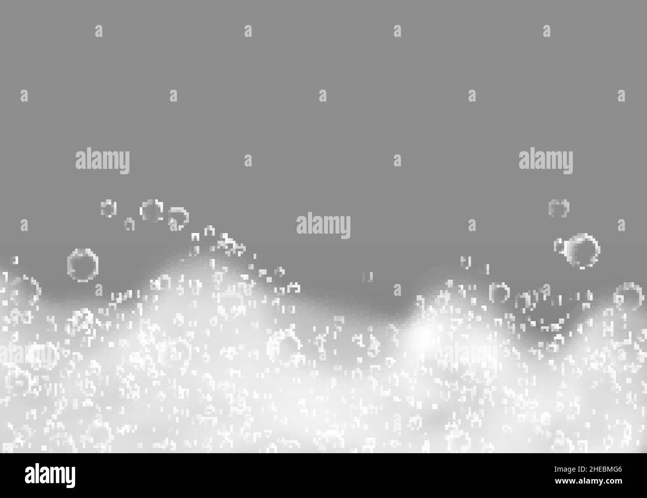 Bath foam shampoo bubbles isolated on transparent background. White ...