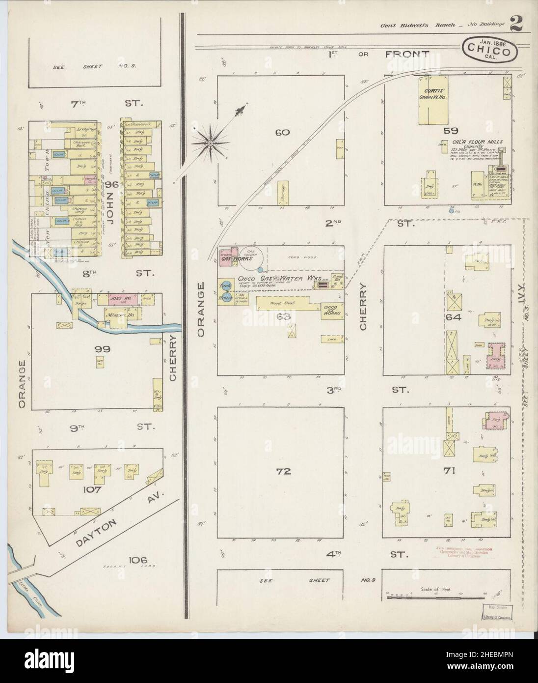 Chico california map hi-res stock photography and images - Alamy