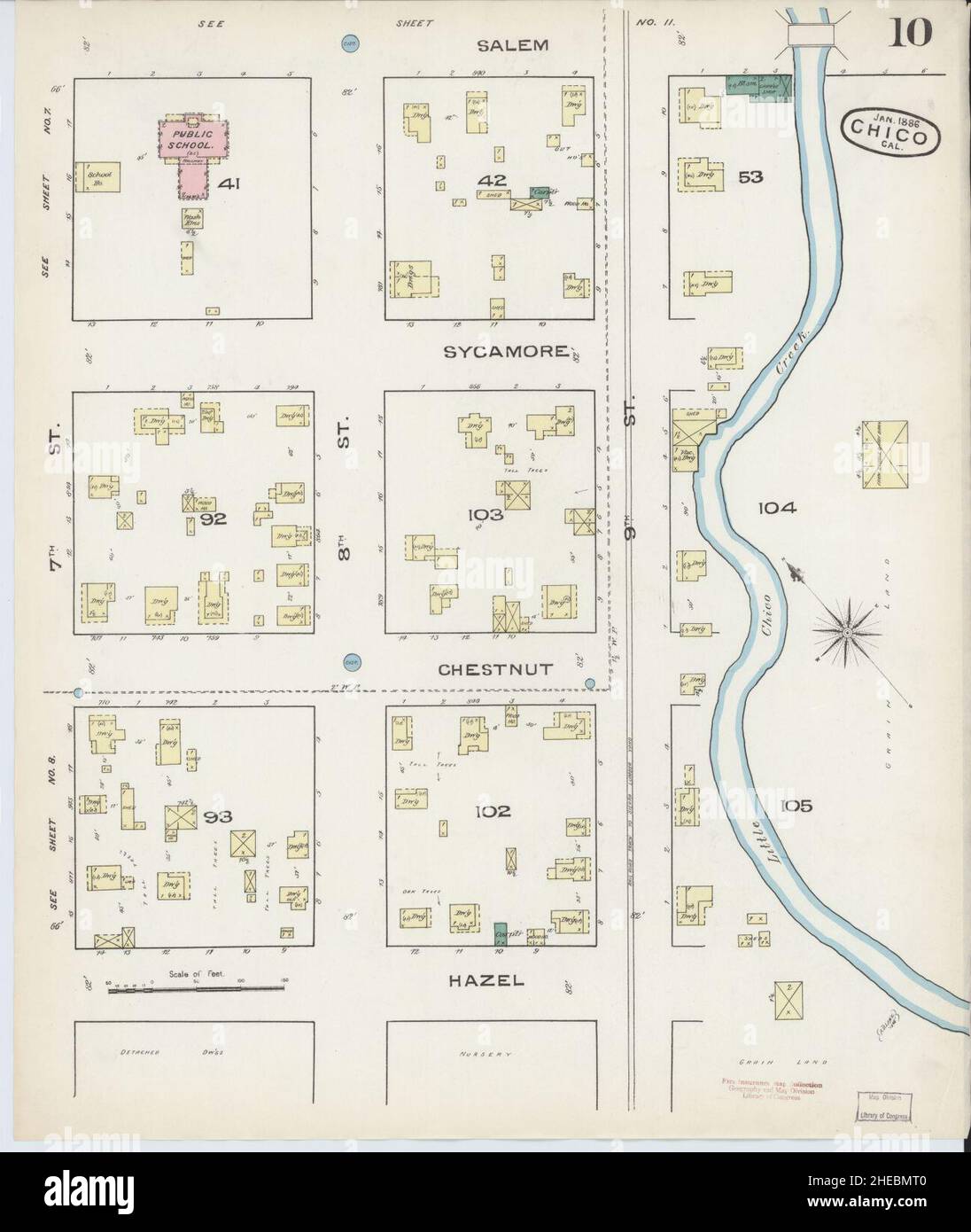 Chico california map hi-res stock photography and images - Alamy