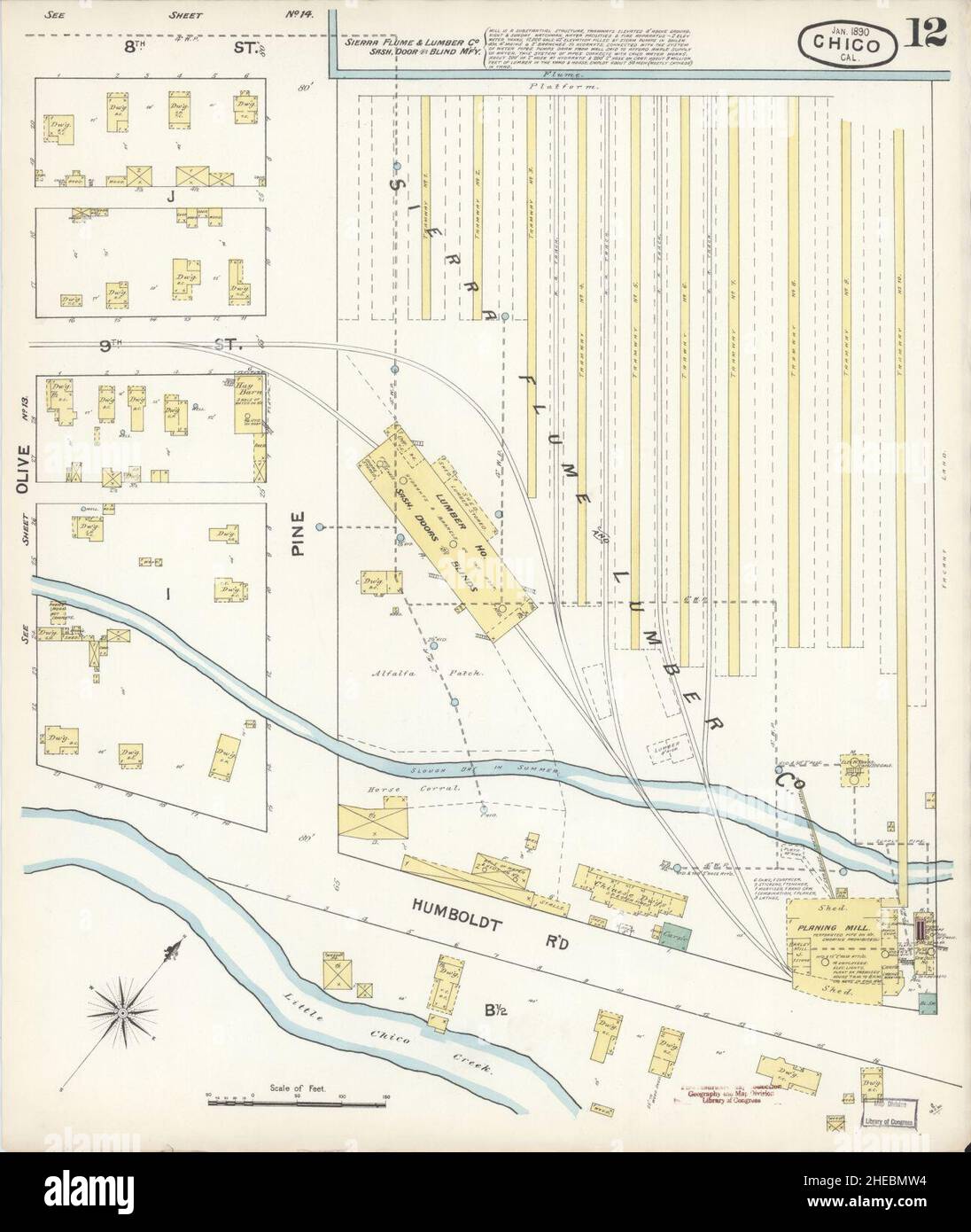 Map of chico hi-res stock photography and images - Alamy