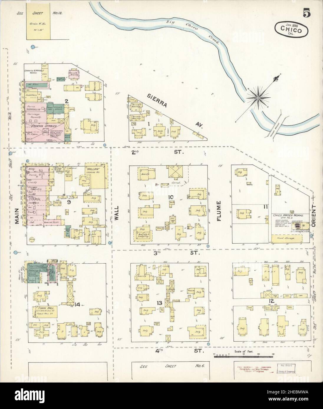 Chico california map hi-res stock photography and images - Alamy