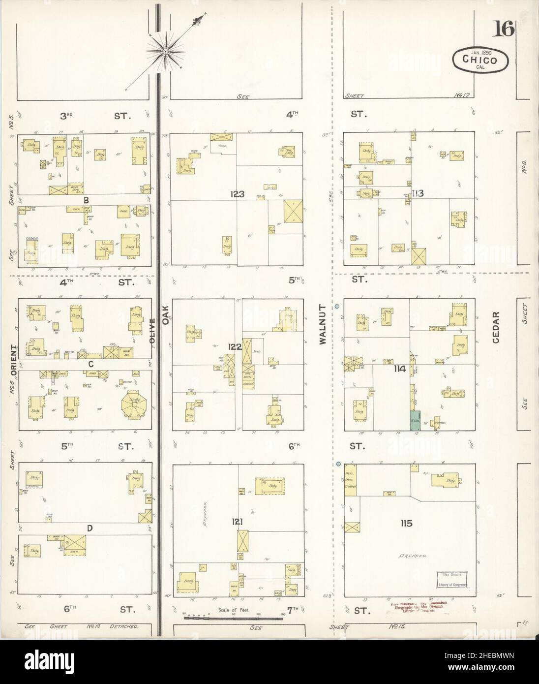 Butte county map hi-res stock photography and images - Alamy