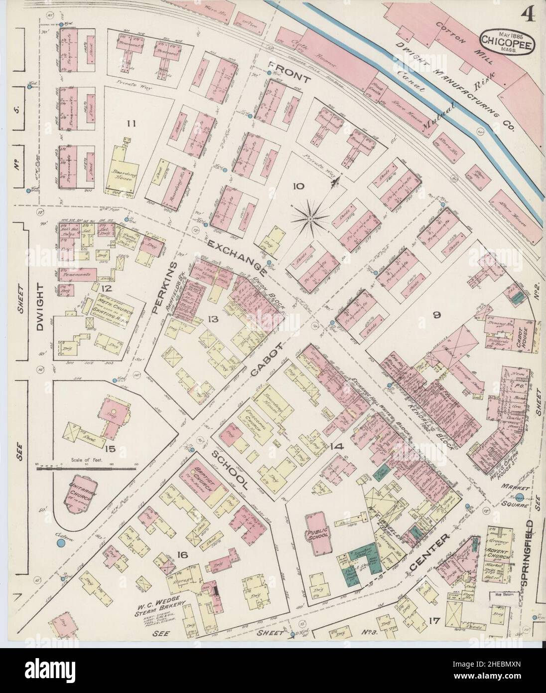 Map of chicopee hi-res stock photography and images - Alamy