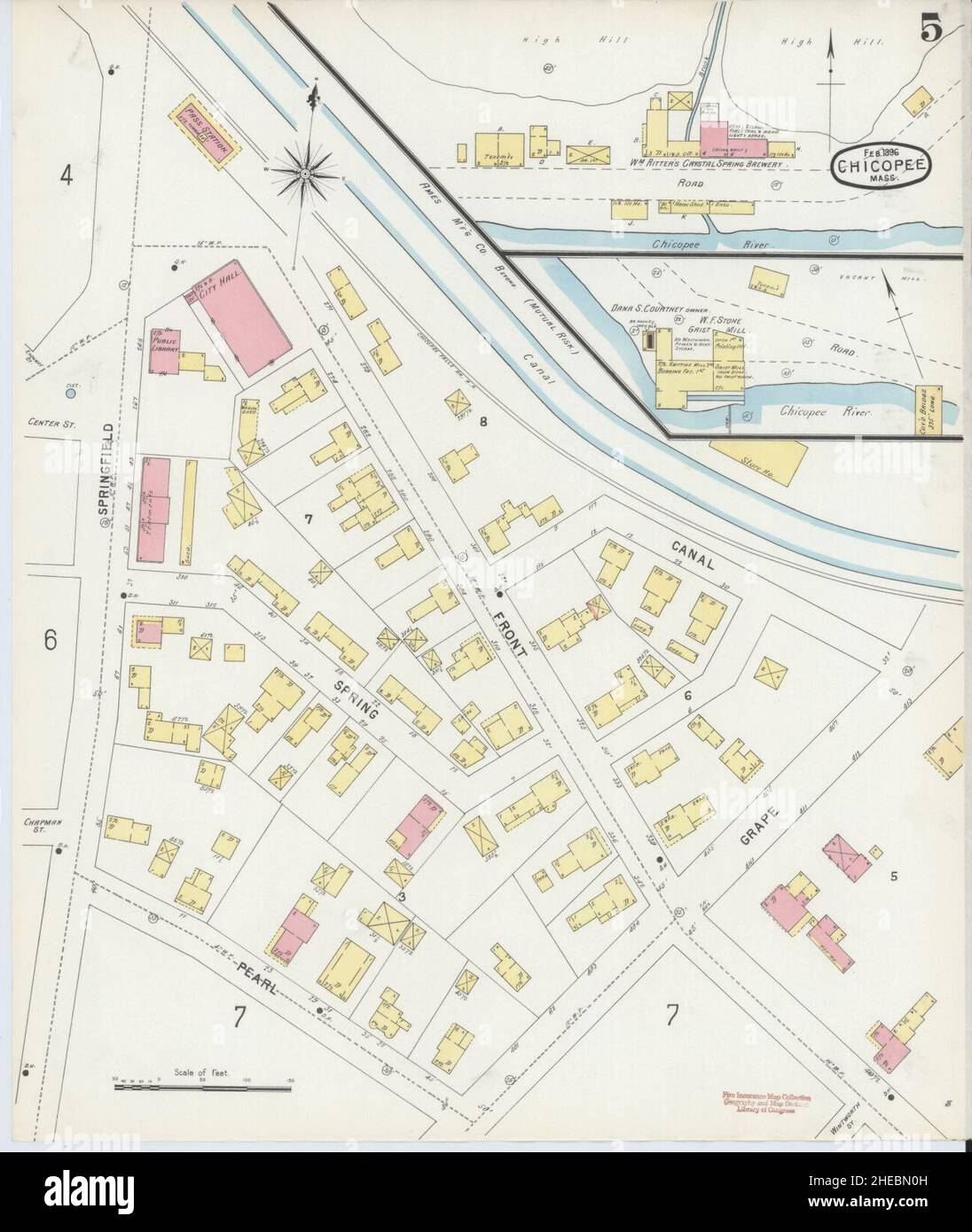 Map of chicopee hi-res stock photography and images - Alamy