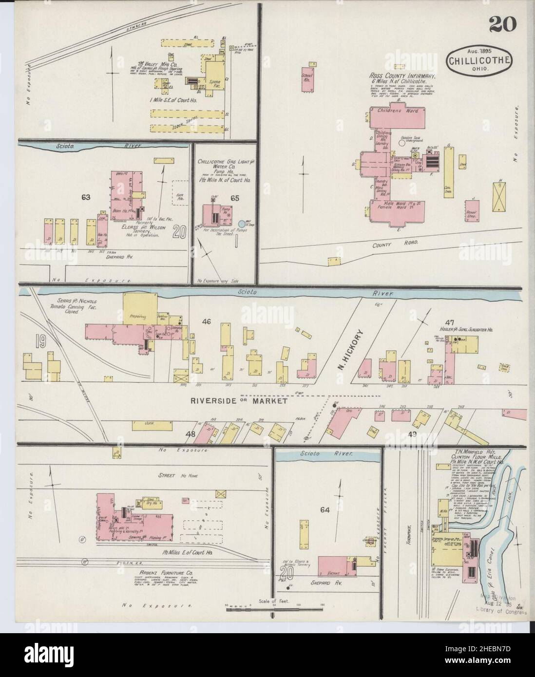 Chillicothe ohio map hi-res stock photography and images - Alamy