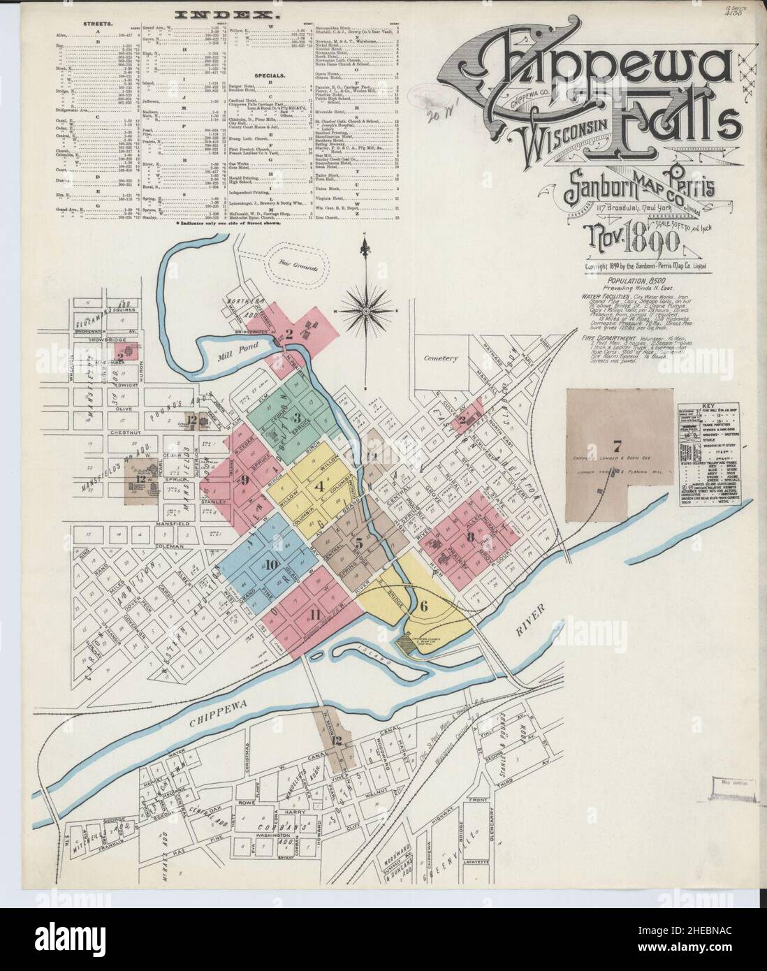 Map of chippewa falls hi-res stock photography and images - Alamy
