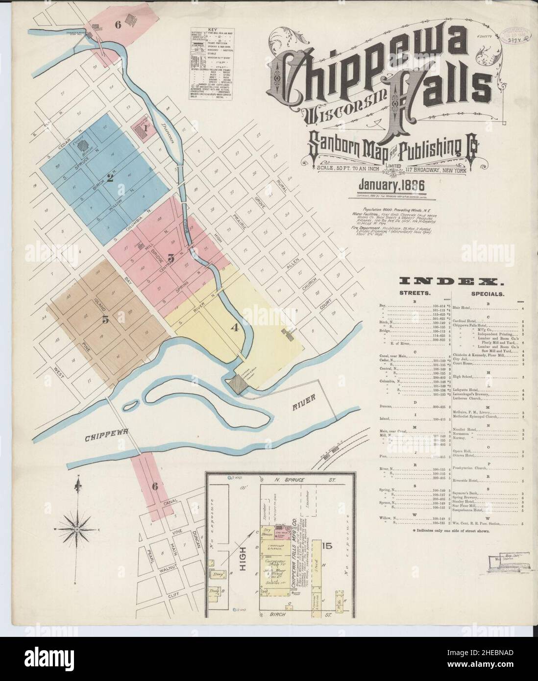 Chippewa falls map hi-res stock photography and images - Alamy