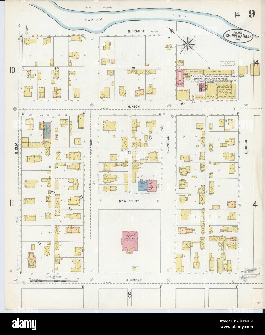 Map of chippewa falls hi-res stock photography and images - Alamy