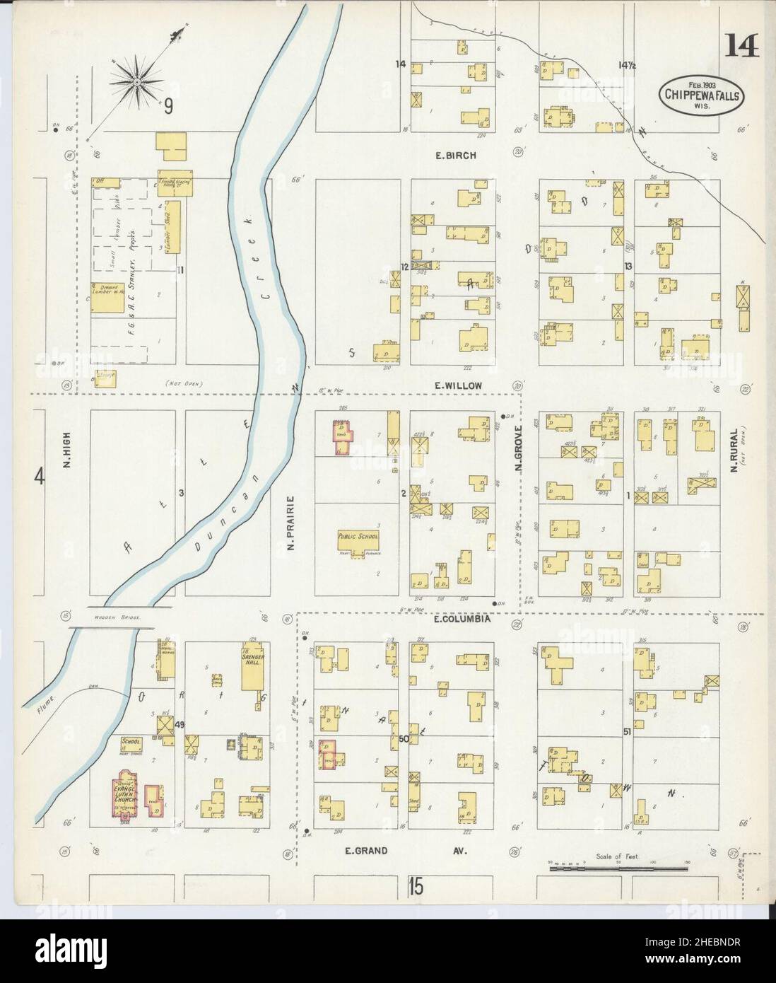 Map of chippewa falls hi-res stock photography and images - Alamy