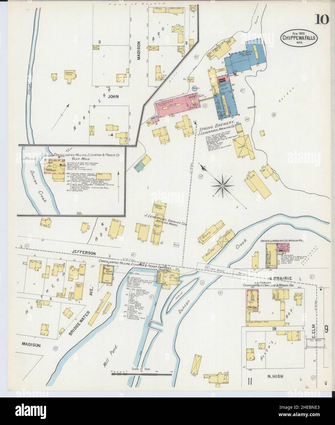 Map of chippewa falls hi-res stock photography and images - Alamy