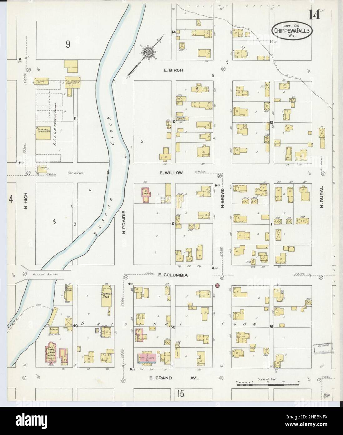 Map of chippewa falls hi-res stock photography and images - Alamy