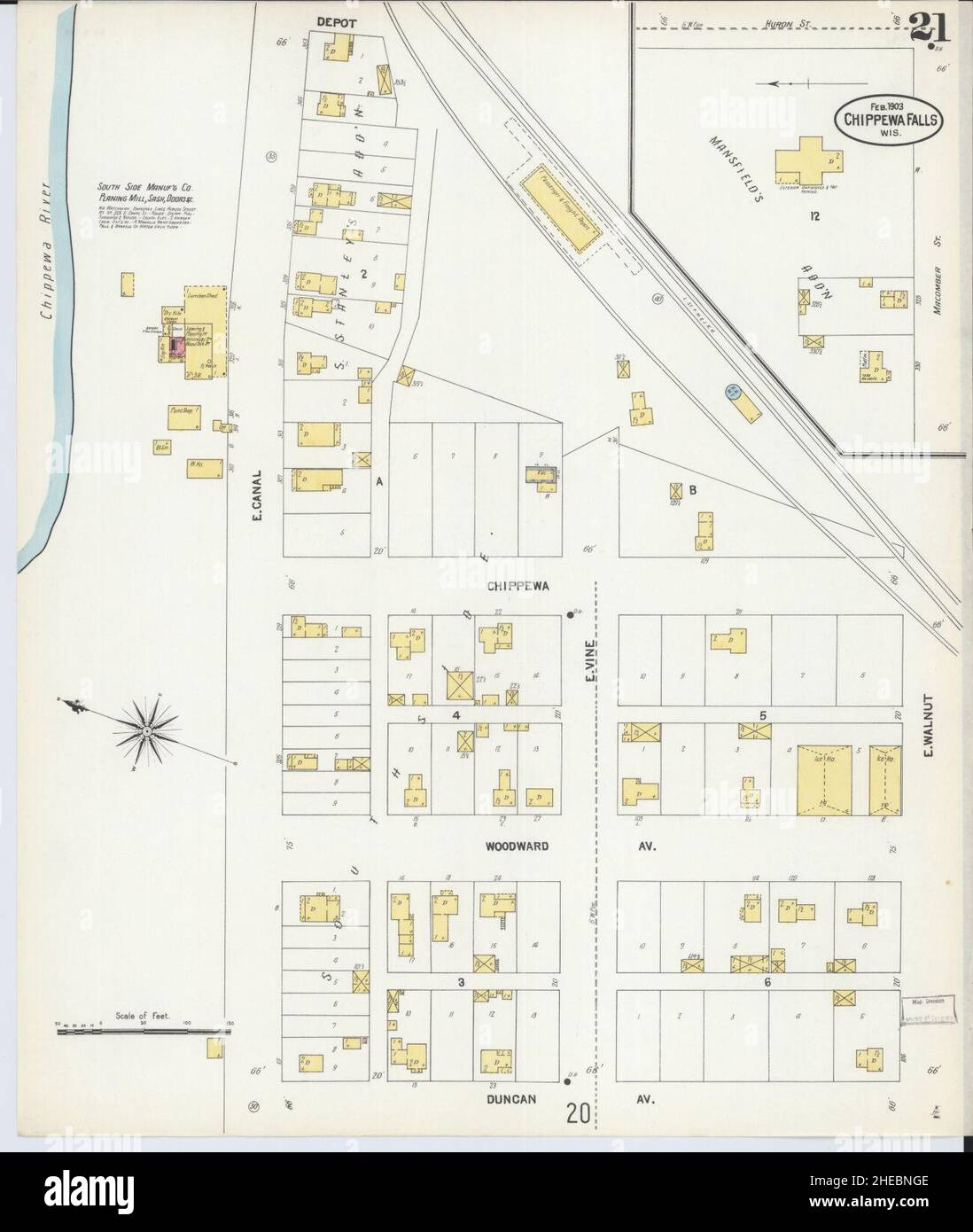 Chippewa falls map hi-res stock photography and images - Alamy