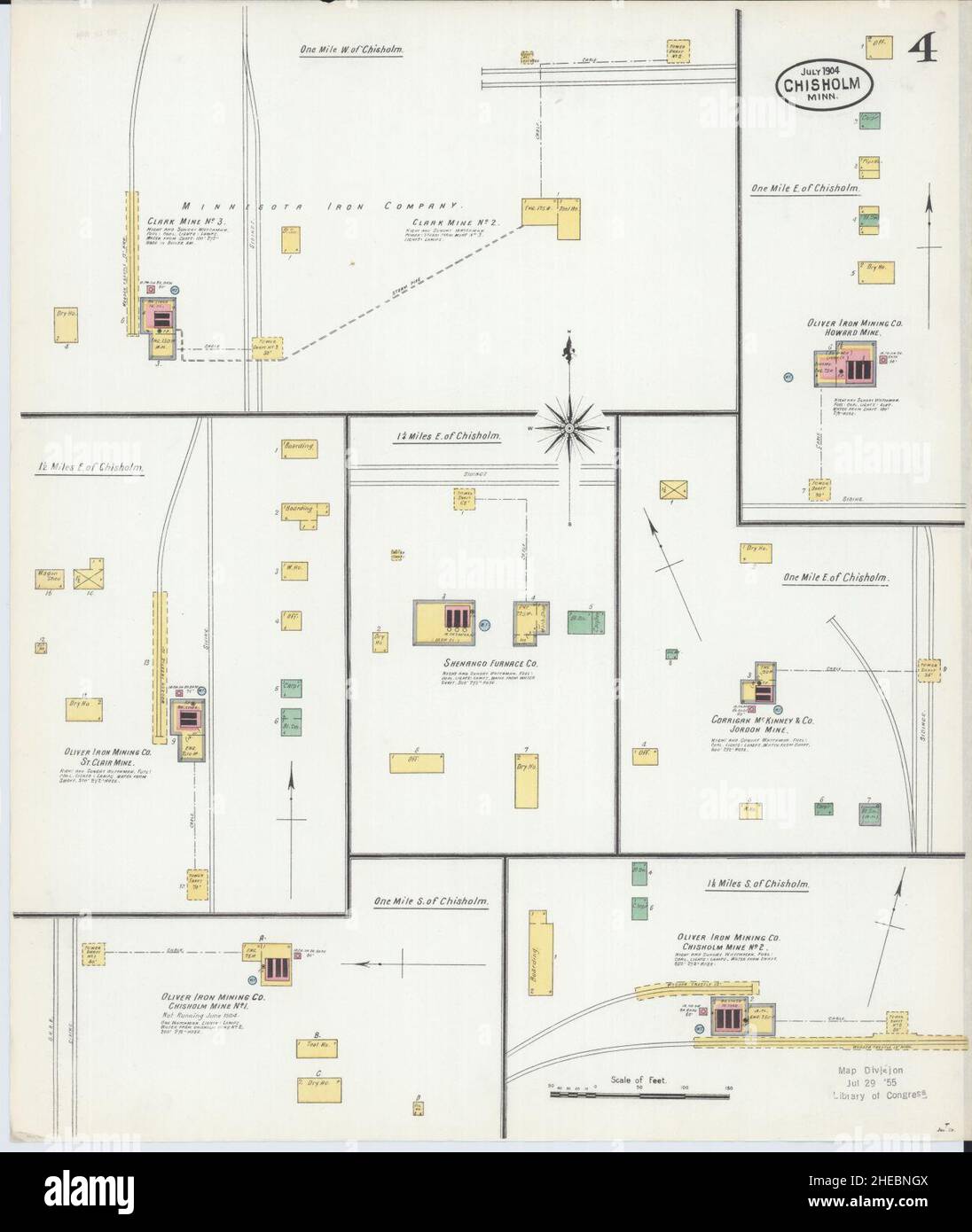 Sanborn Fire Insurance Map from Chisholm, Saint Louis County, Minnesota ...