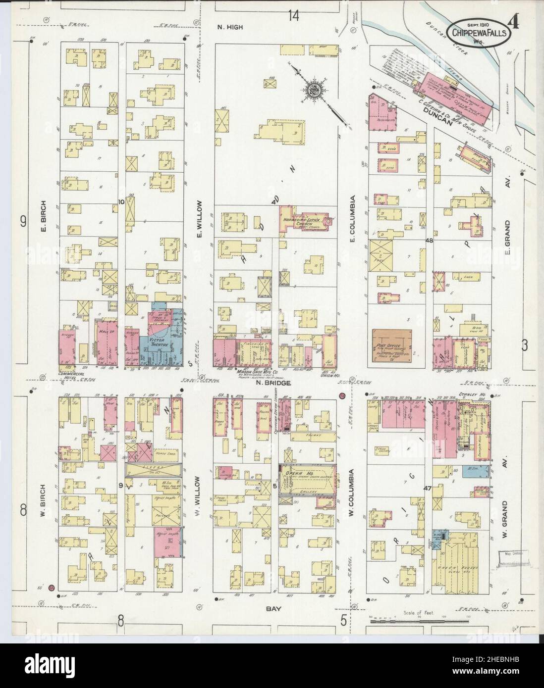 Map of chippewa falls hi-res stock photography and images - Alamy