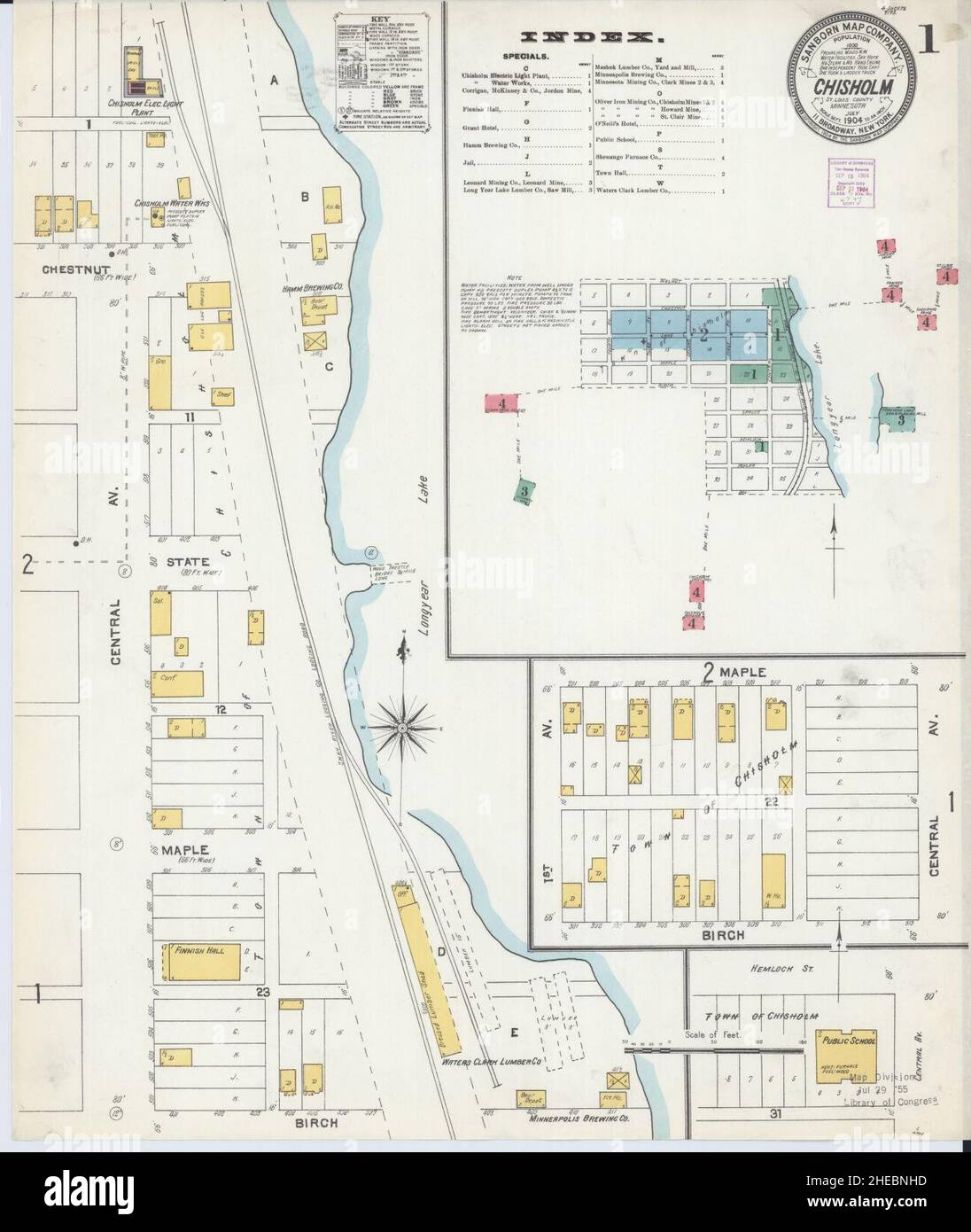 Map of chisholm minnesota hi-res stock photography and images - Alamy