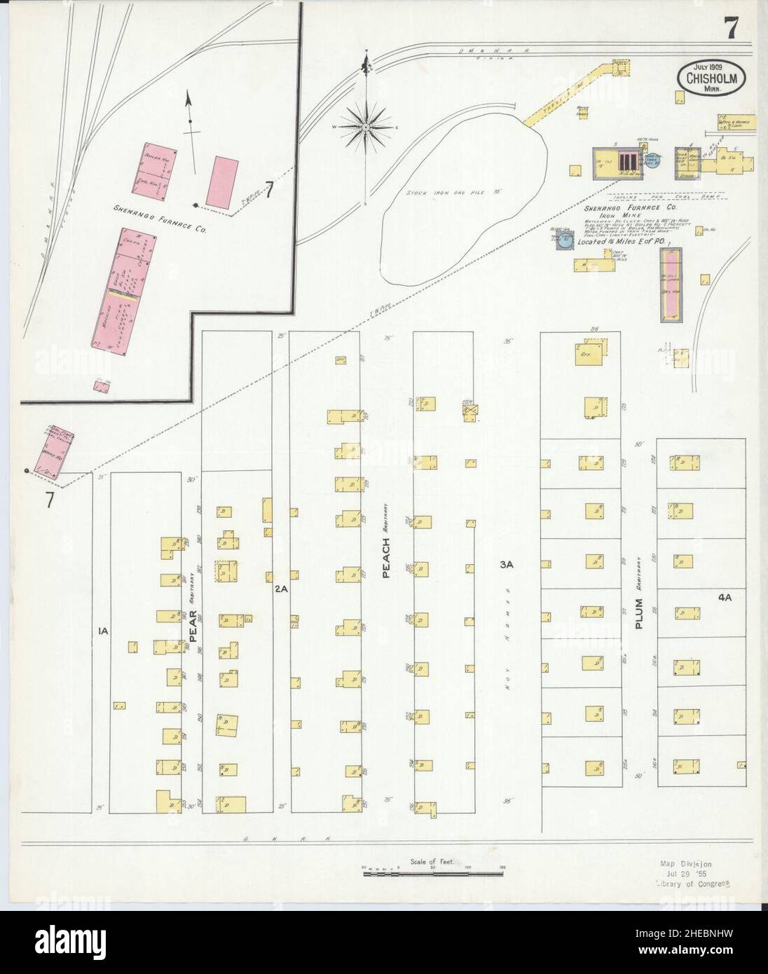 Sanborn Fire Insurance Map from Chisholm, Saint Louis County, Minnesota ...