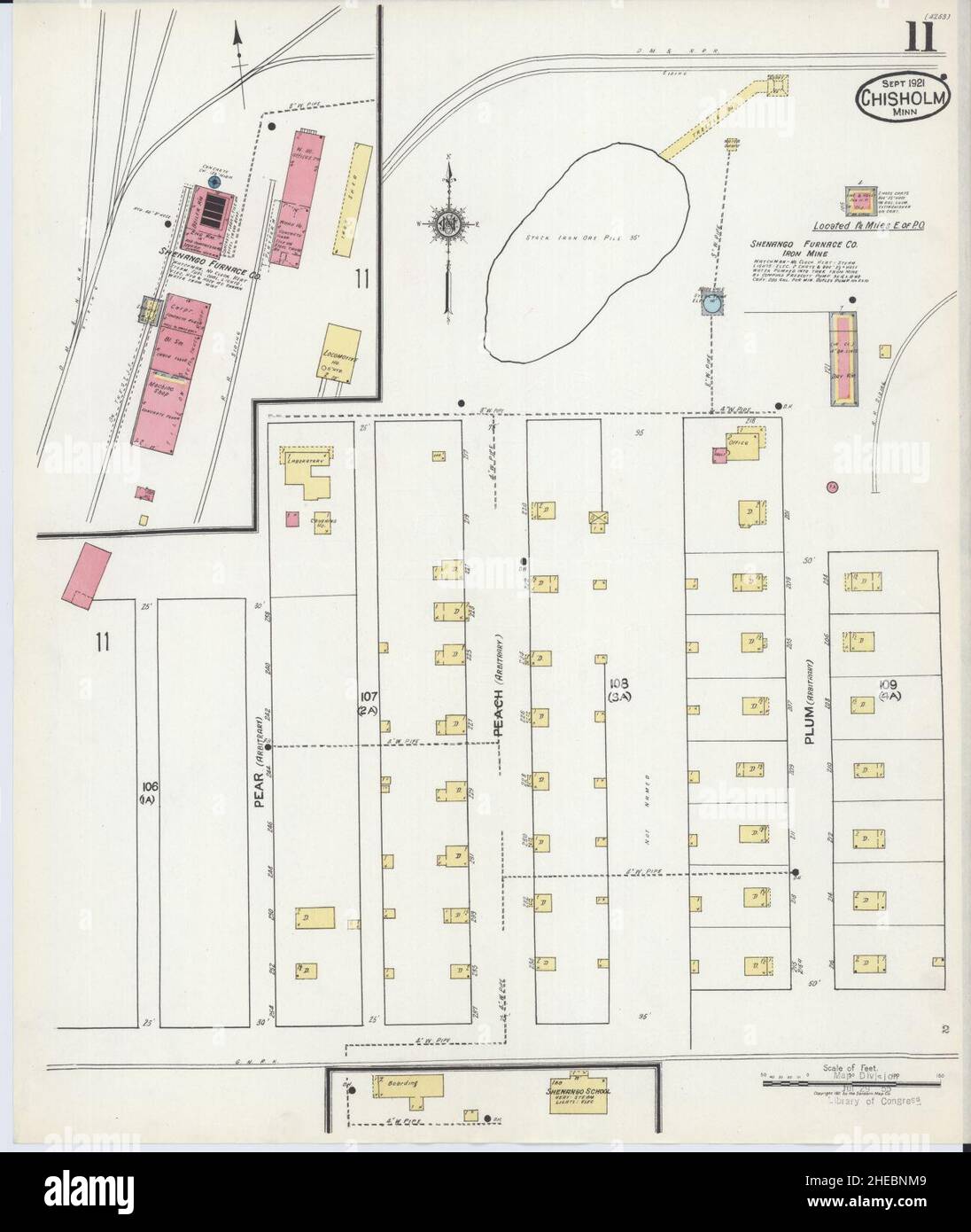 Sanborn Fire Insurance Map from Chisholm, Saint Louis County, Minnesota ...