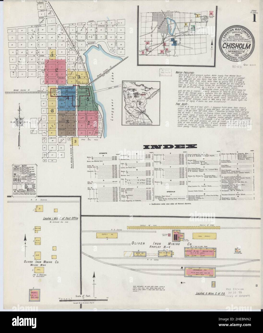 Map of chisholm minnesota hi-res stock photography and images - Alamy
