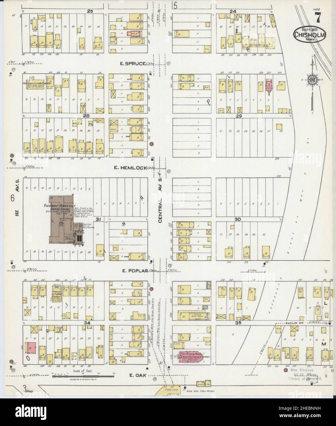 Sanborn Fire Insurance Map from Chisholm, Saint Louis County, Minnesota ...