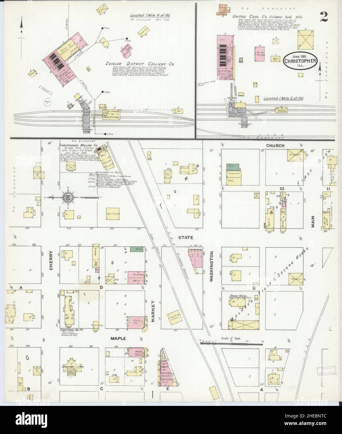 Christopher illinois map hi-res stock photography and images - Alamy