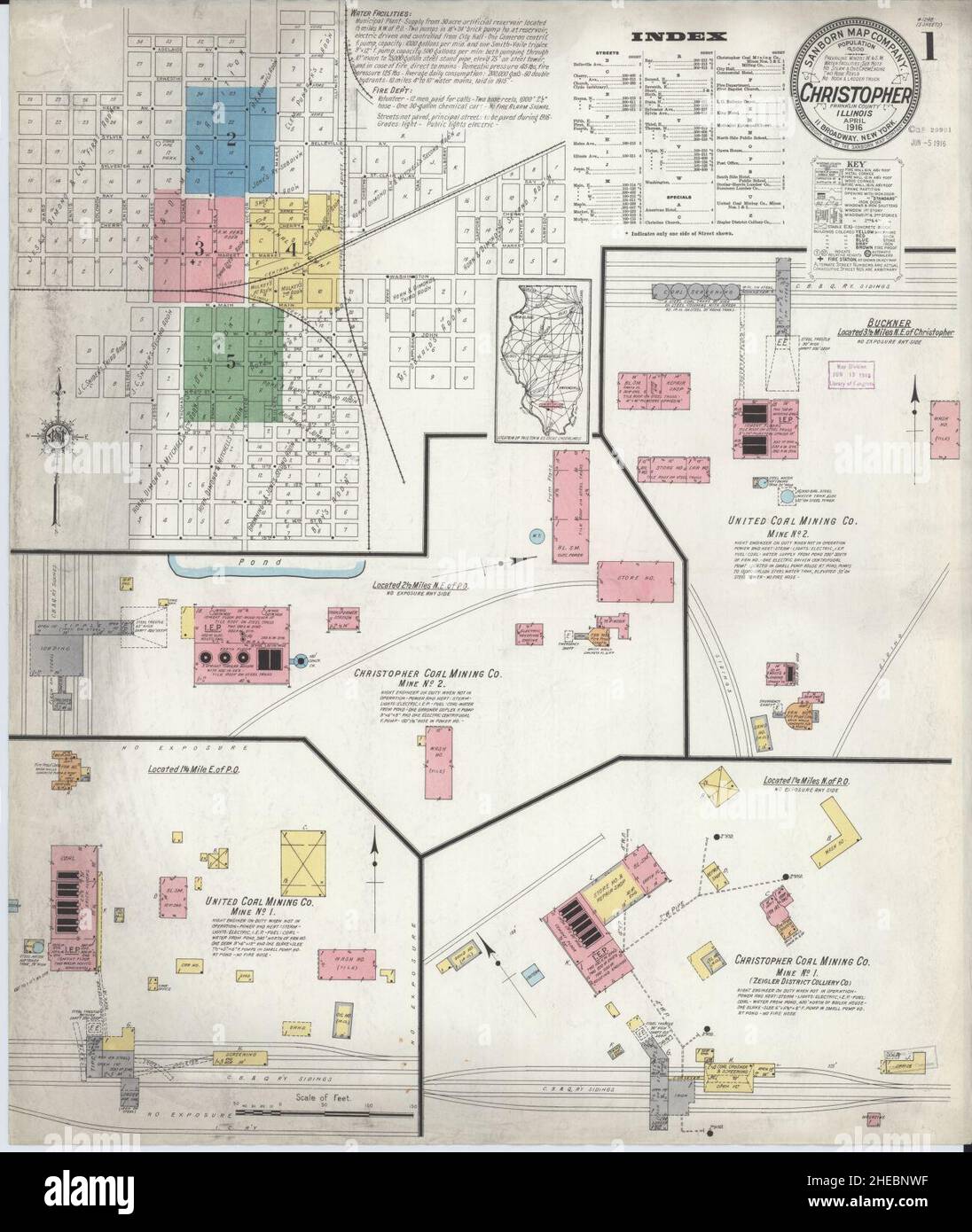 Map of christopher hi-res stock photography and images - Alamy