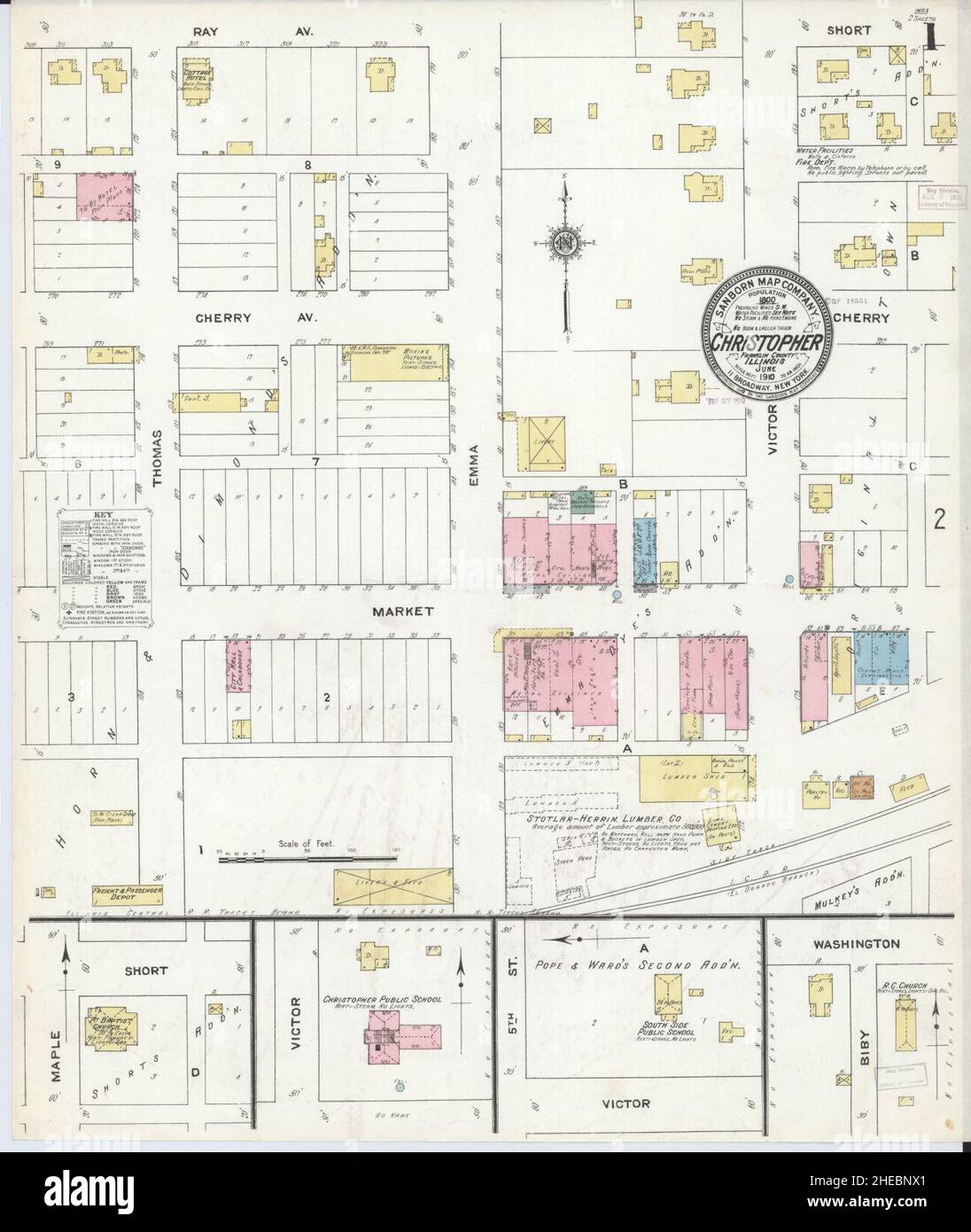 Christopher illinois map hi-res stock photography and images - Alamy