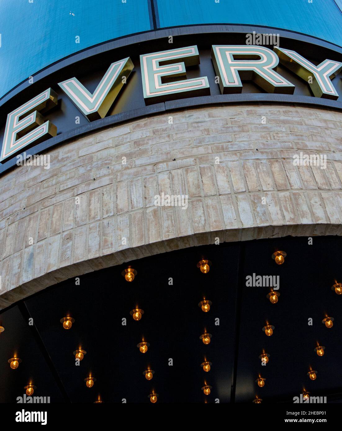The new Everyman cinema on the King's Rd, Chelsea, London; a low-angle ...