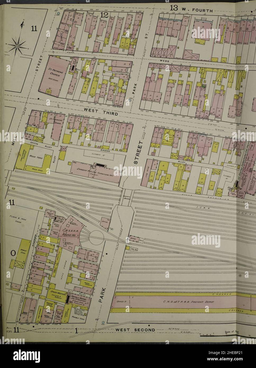Map of hamilton ohio hi-res stock photography and images - Alamy