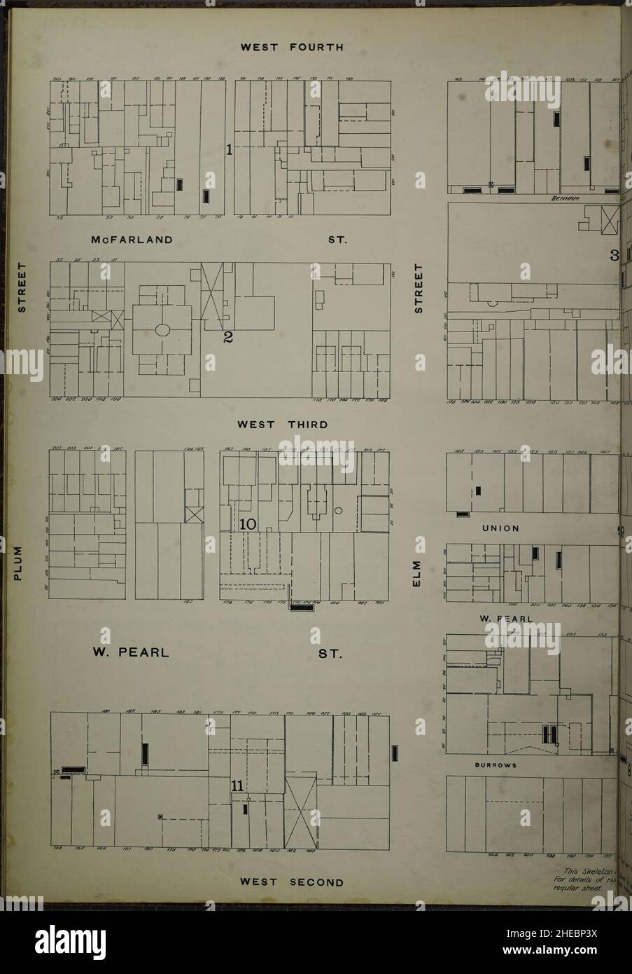 Sanborn Fire Insurance Map from Cincinnati, Hamilton County, Ohio Stock ...
