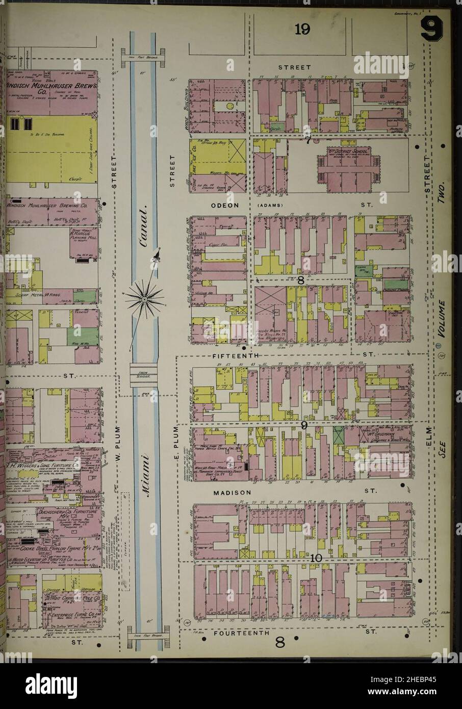 Map of cincinnati hi-res stock photography and images - Alamy