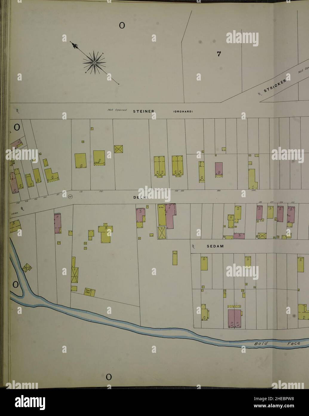 Sanborn Fire Insurance Map from Cincinnati, Hamilton County, Ohio Stock ...