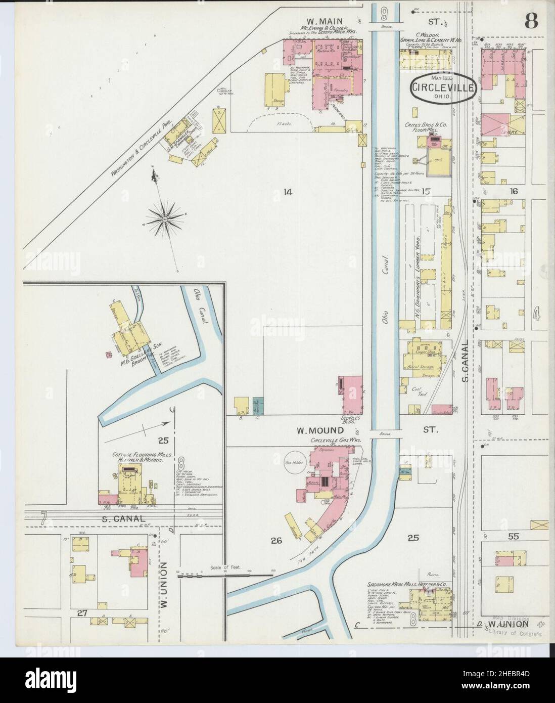 Map of circleville hi-res stock photography and images - Alamy