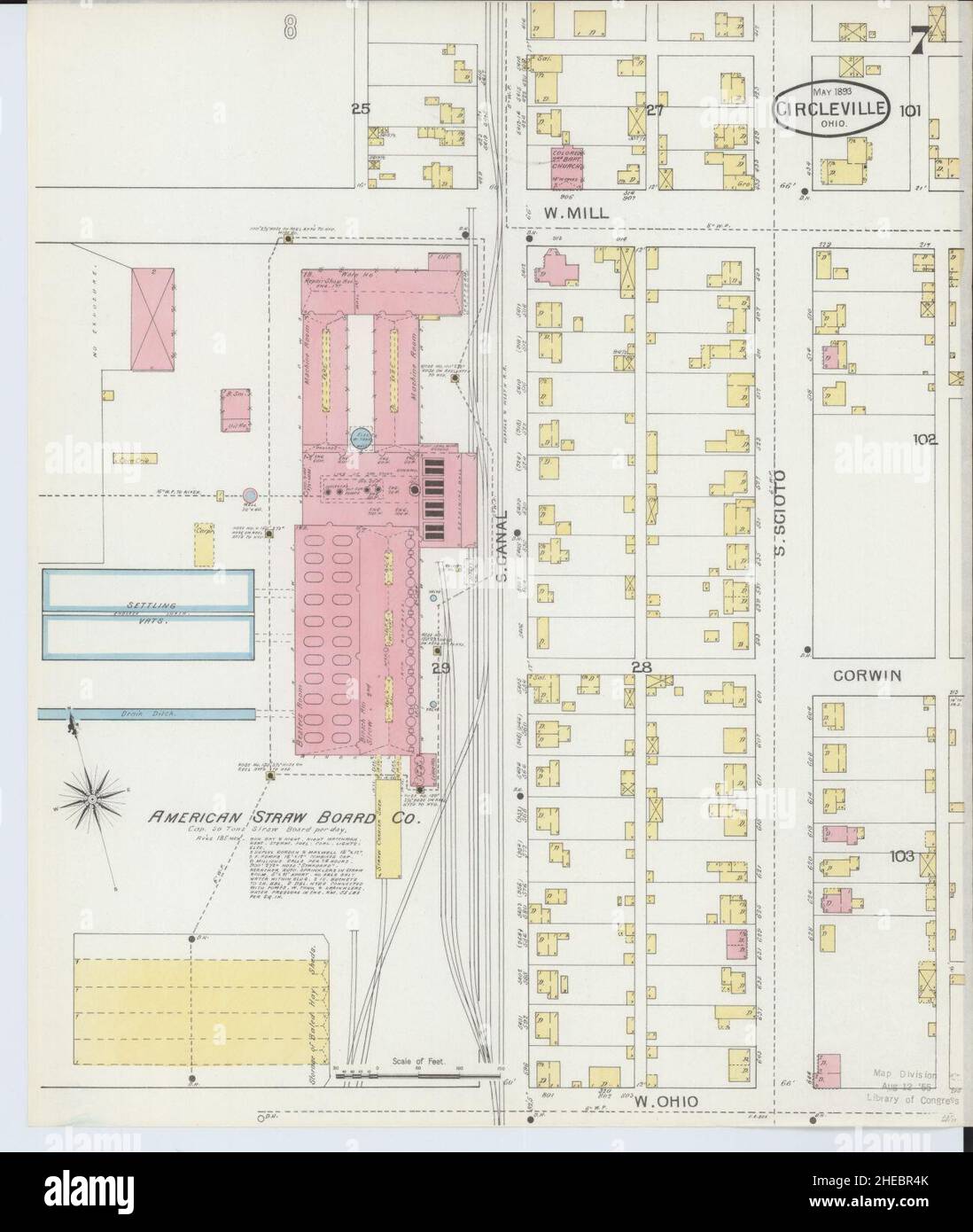 Map of circleville hi-res stock photography and images - Alamy