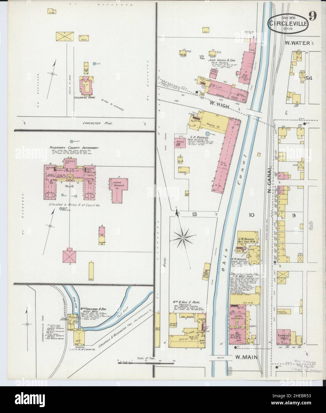 Map of circleville hi-res stock photography and images - Alamy