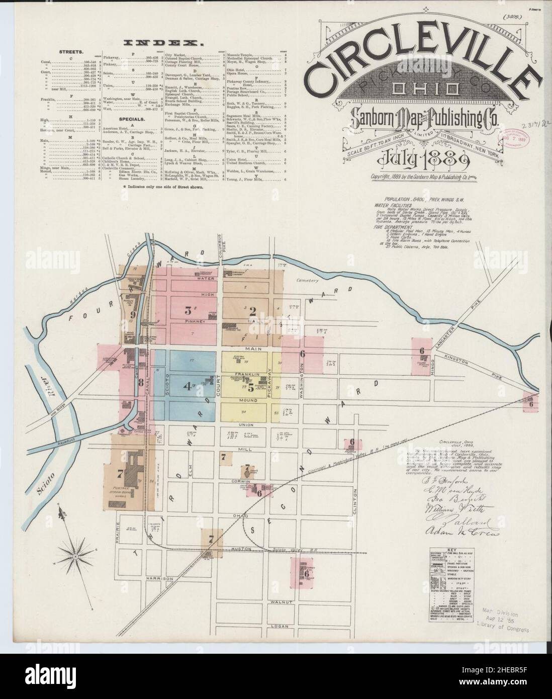 Map of circleville hi-res stock photography and images - Alamy