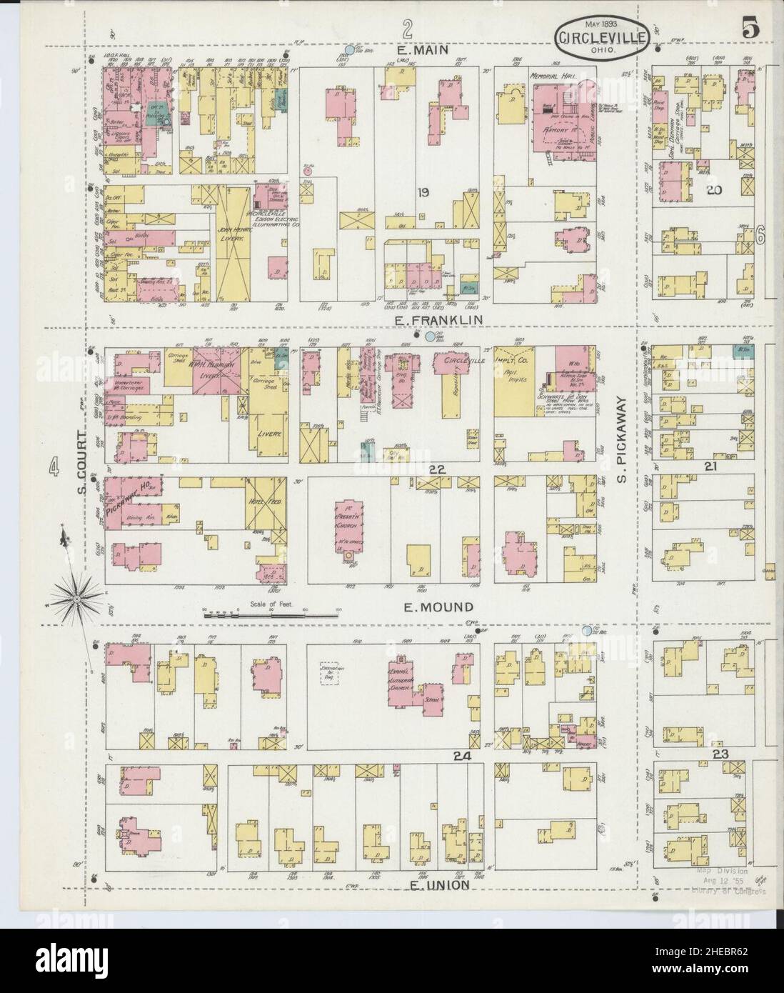 Map of circleville hi-res stock photography and images - Alamy