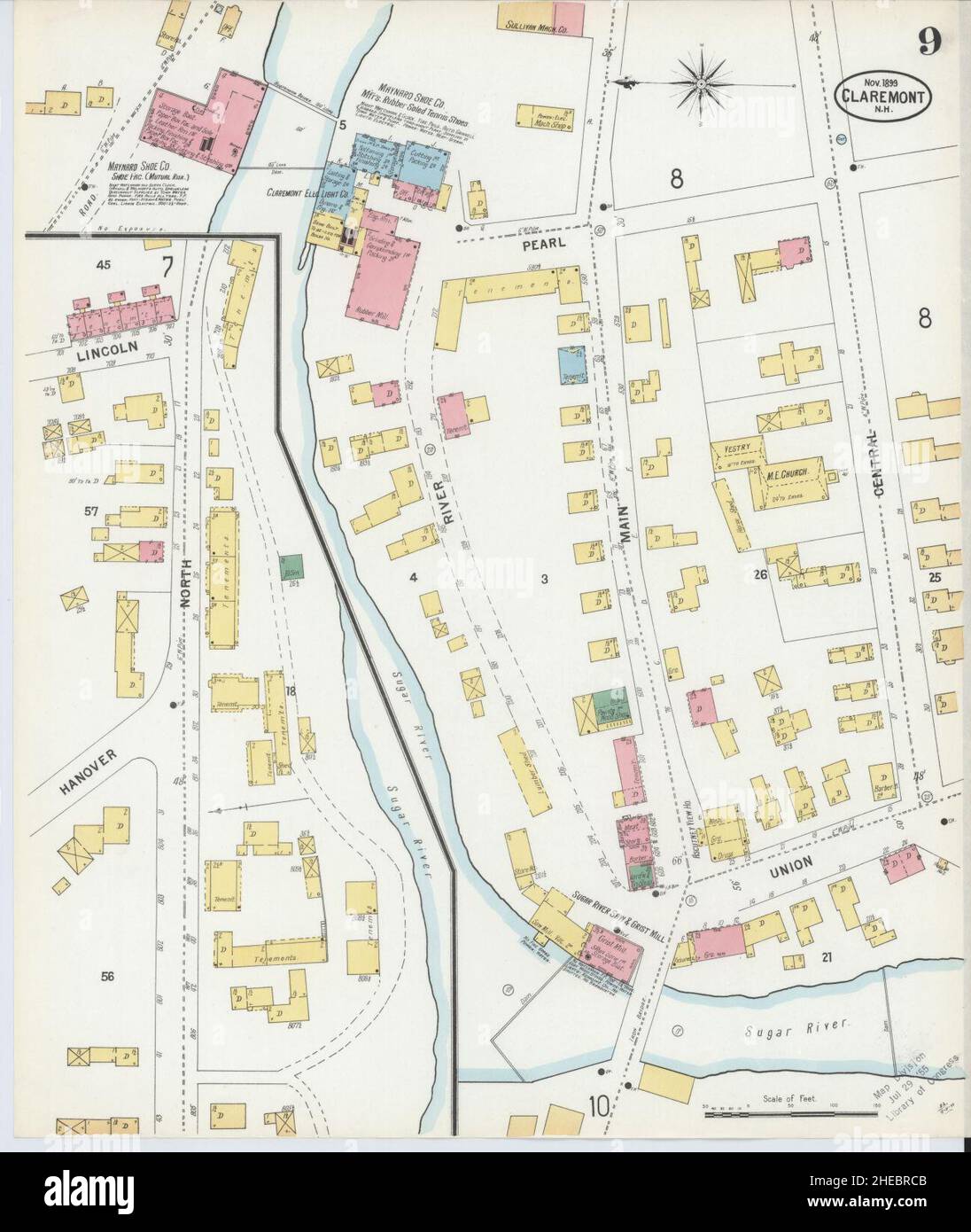 Map of claremont hi-res stock photography and images - Alamy