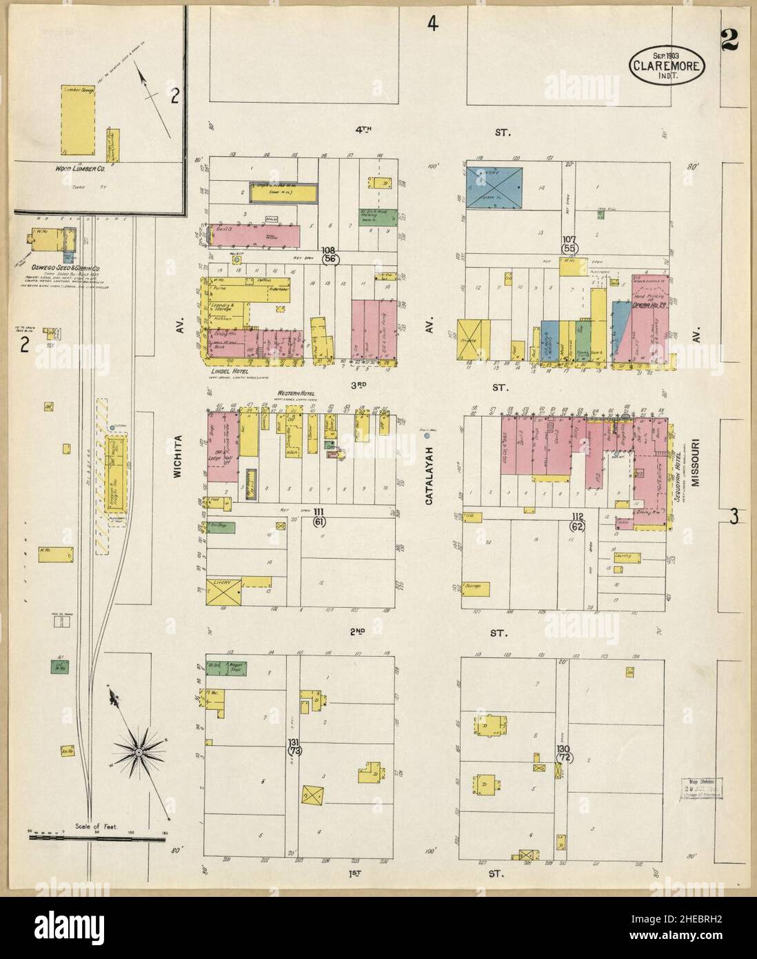 Map of claremore hi-res stock photography and images - Alamy