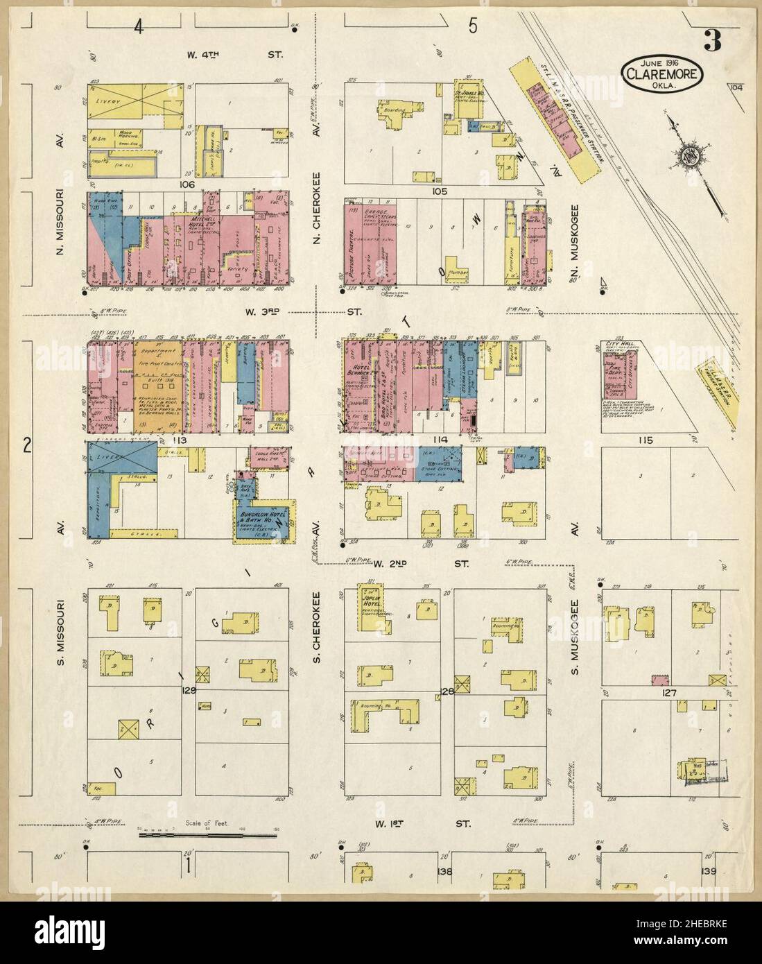 Map of claremore hi-res stock photography and images - Alamy